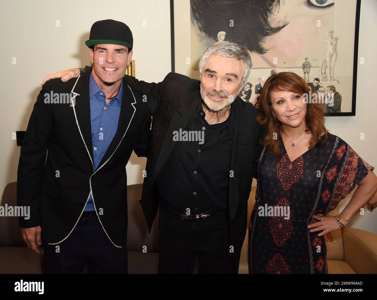 Rob Van Winkle, from left, Burt Reynolds and Cheri Oteri attend the ...