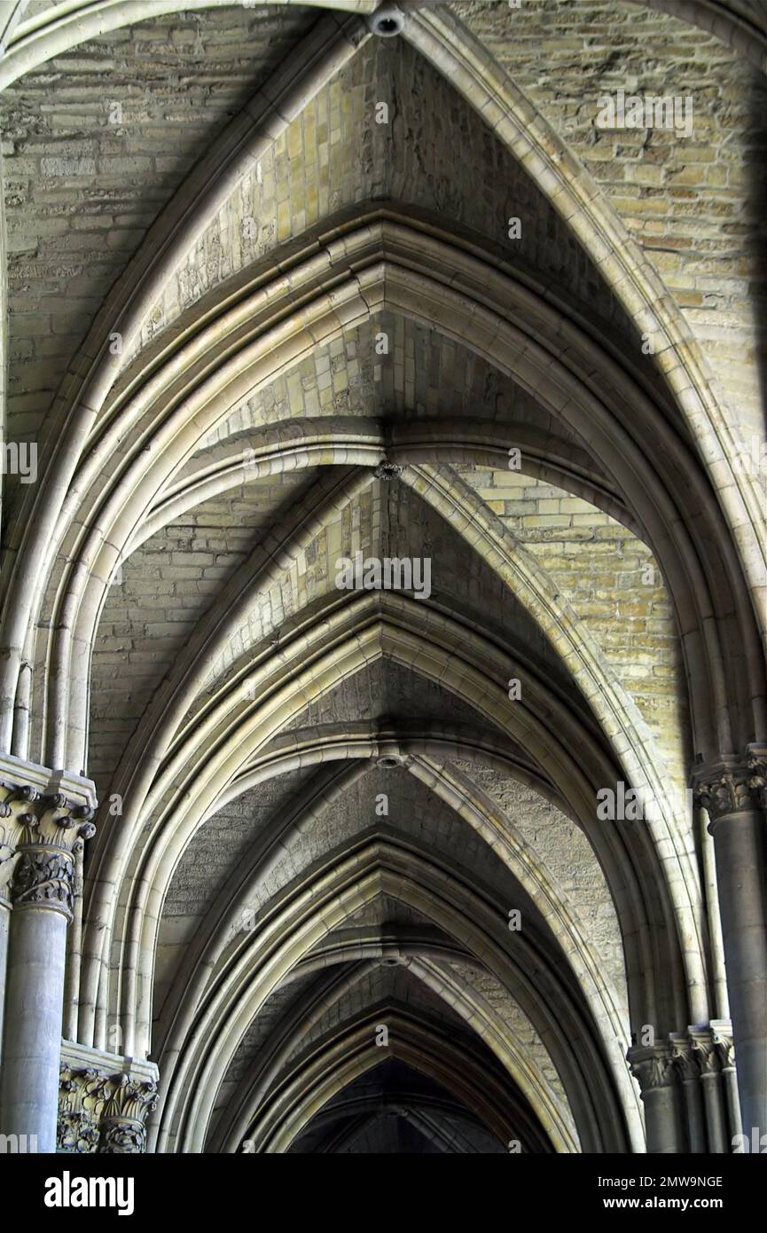 Reims, Francja, France, Frankreich, Cathédrale Notre-Dame, Cathedral of Our Lady, inside ...
