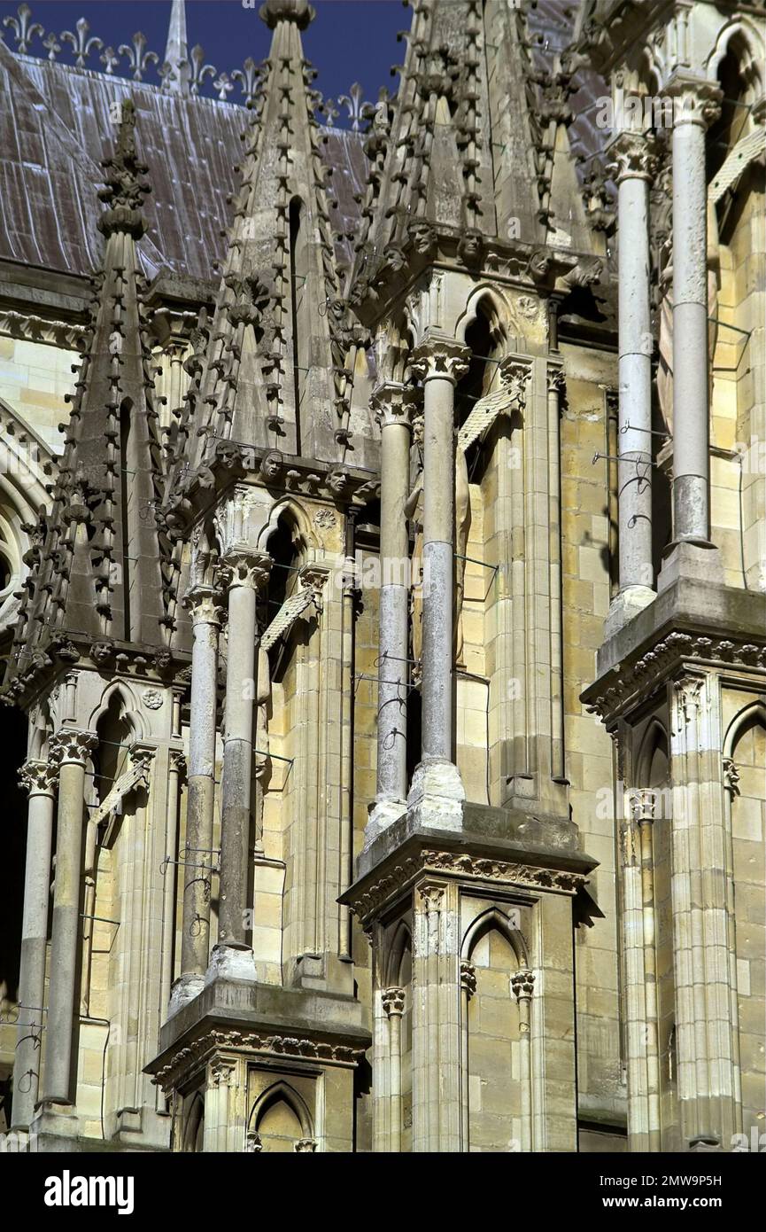 Reims, Francja, France, Frankreich, Cathédrale Notre-Dame, Cathedral of ...