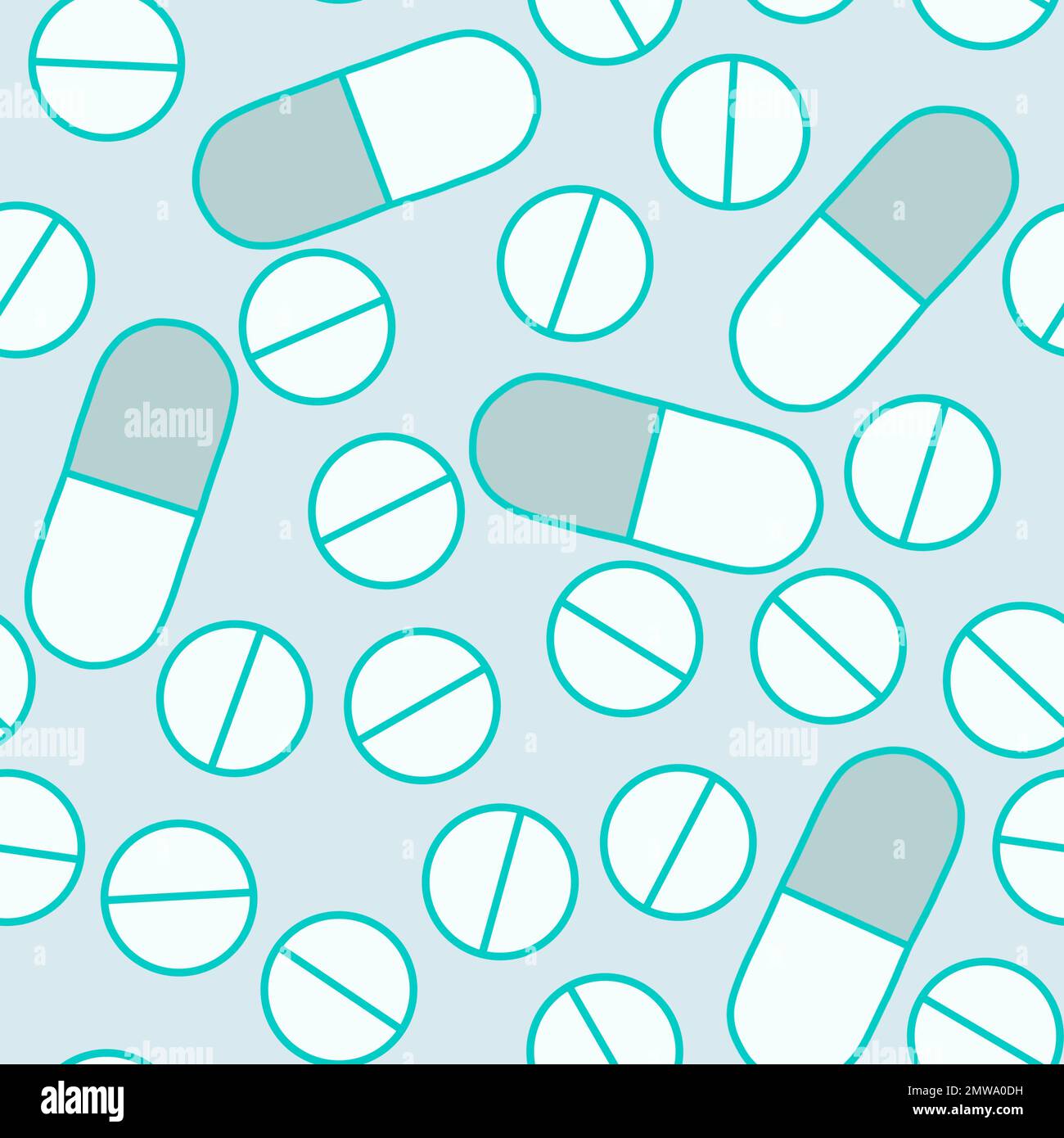 Cartoon medicine seamless pills pattern for wrapping paper and clothes ...