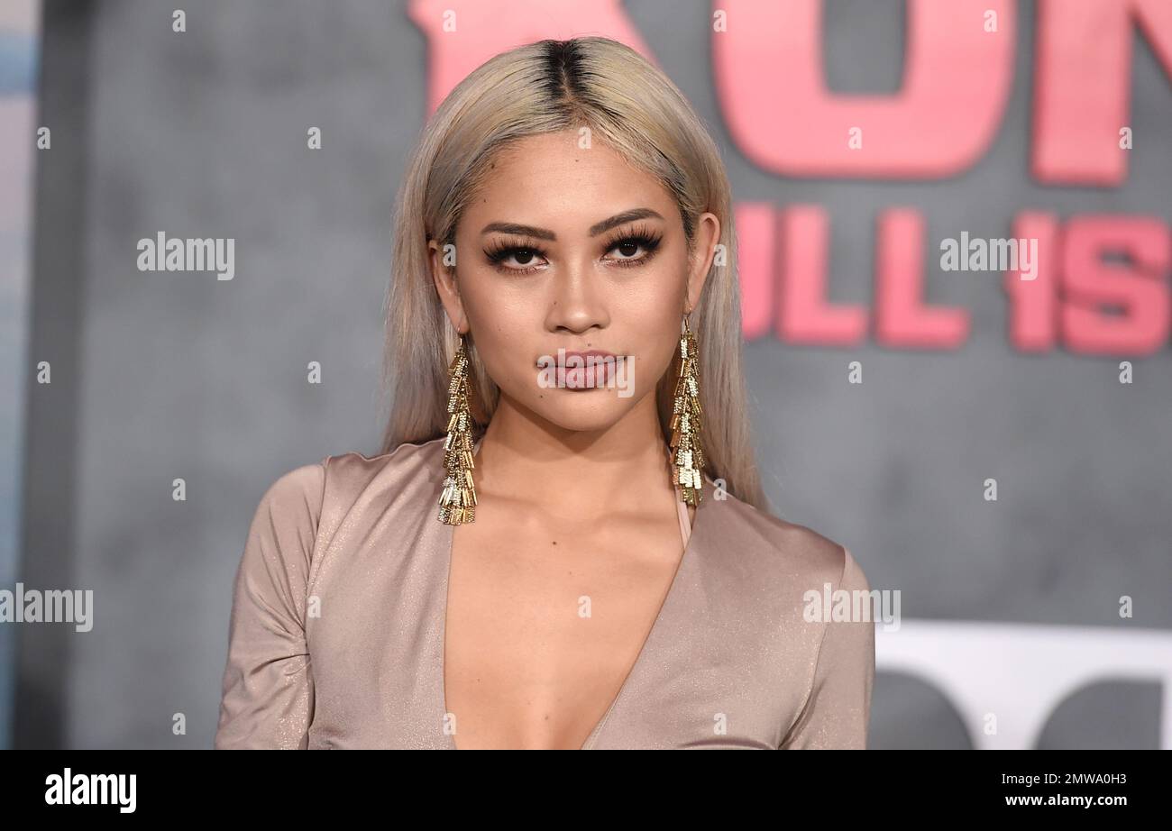 Amy Pham arrives at the Los Angeles premiere of "Kong: Skull Island" at ...