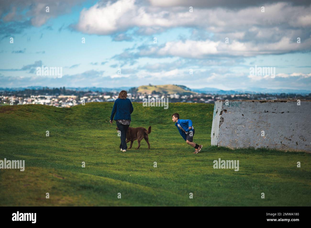look down from the hill Stock Photo - Alamy
