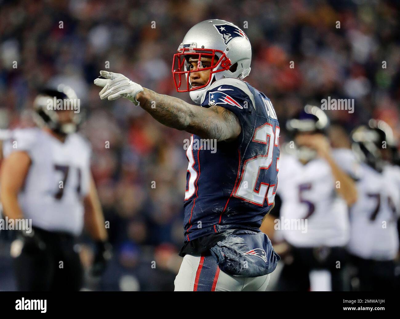 New England Patriots defensive back Patrick Chung during an NFL ...