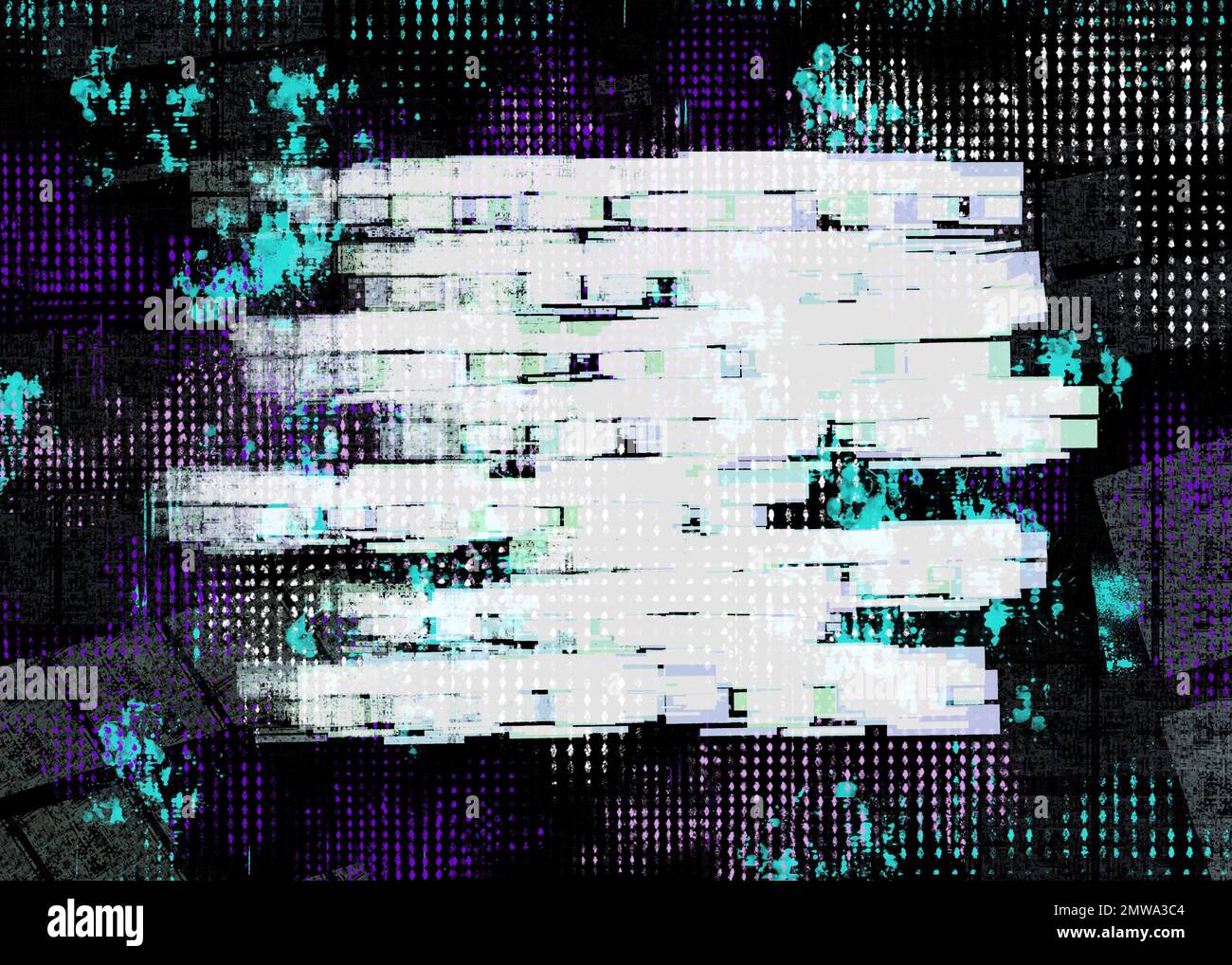 Digital signal error glitch pixel noise abstract background for poster ...