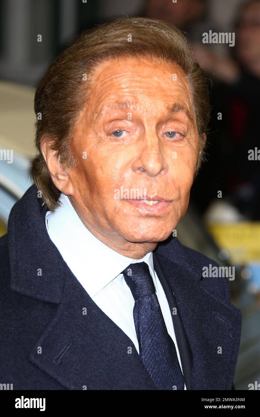 Valentino poses for photographers on the red carpet during the UK ...