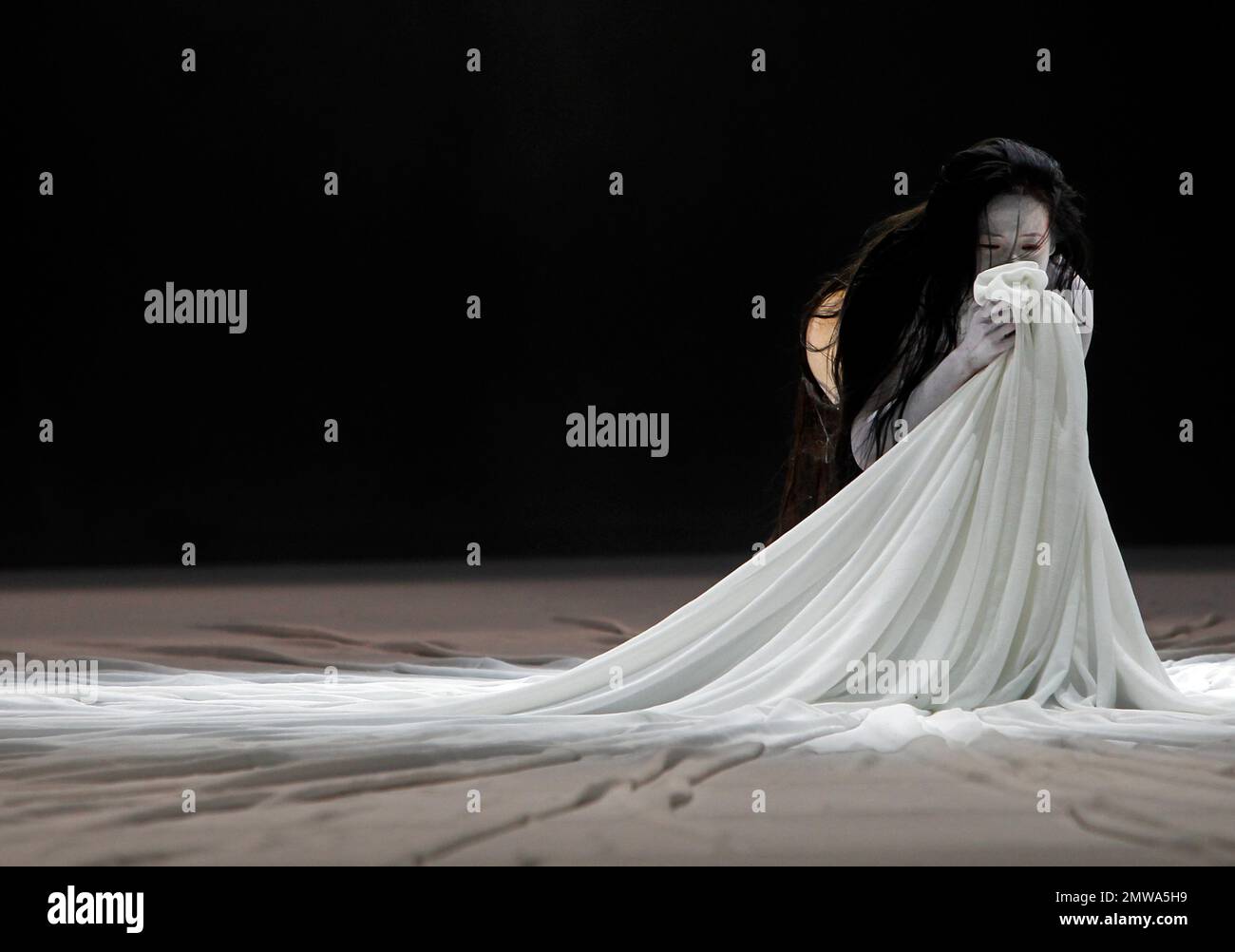 A dancer of Legend Lin Dance Theatre performs "The Eternal Tides ...