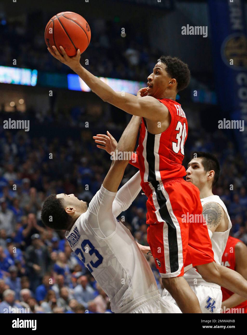 FILE - In this March 12, 2016, file photo, Georgia's J.J. Frazier (30 ...
