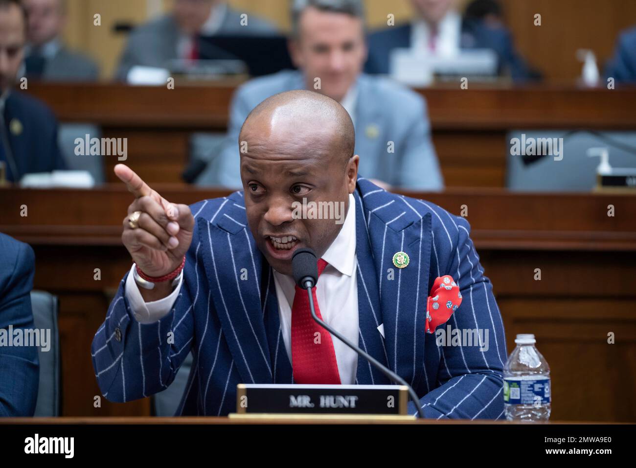 Rep. Wesley Hunt, R-Texas, argues for an amendment to recite the Pledge ...