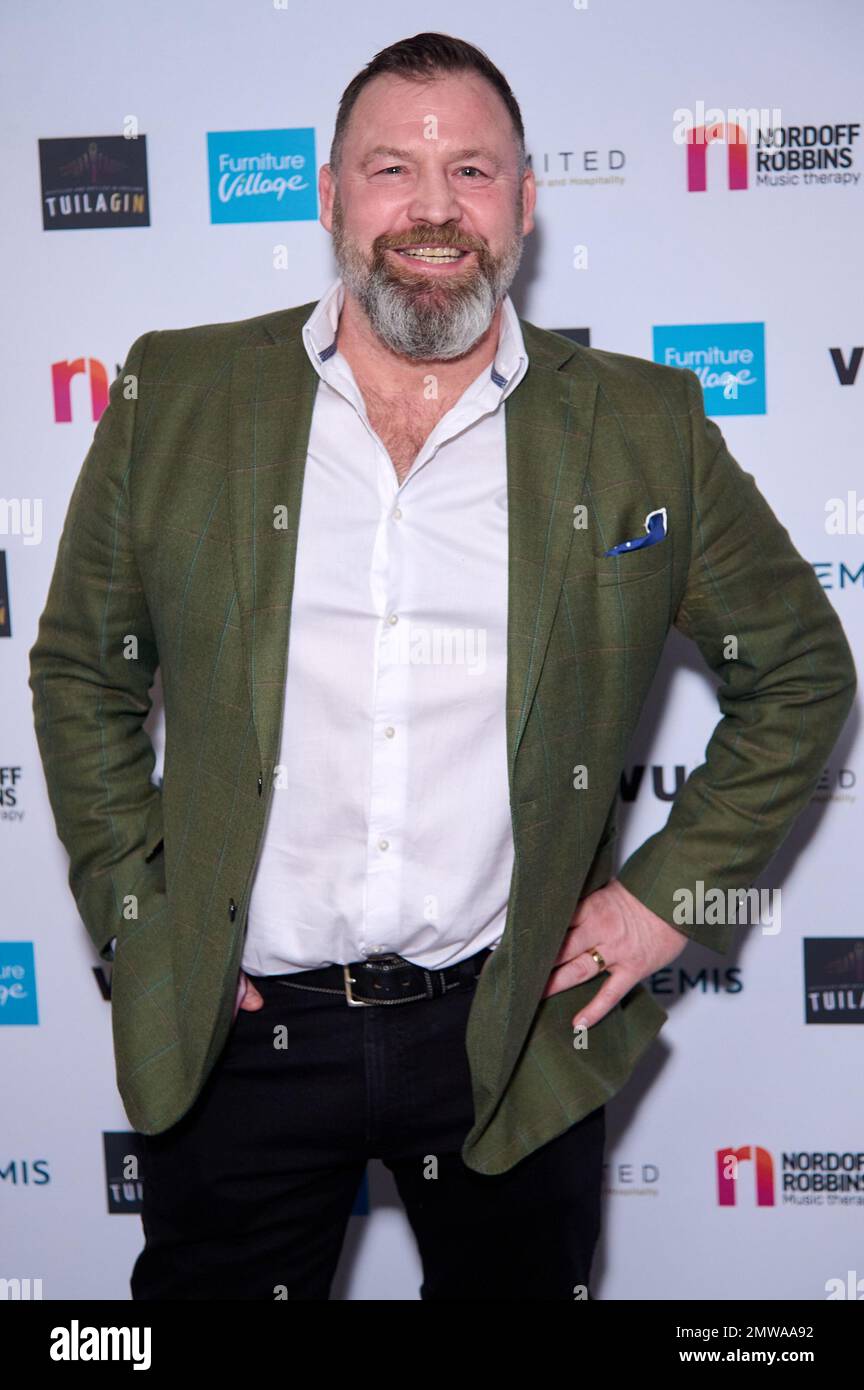 London, UK . 1 February, 2023 . Mark Regan pictured attending the Legends of Rugby Dinner 2023 ...