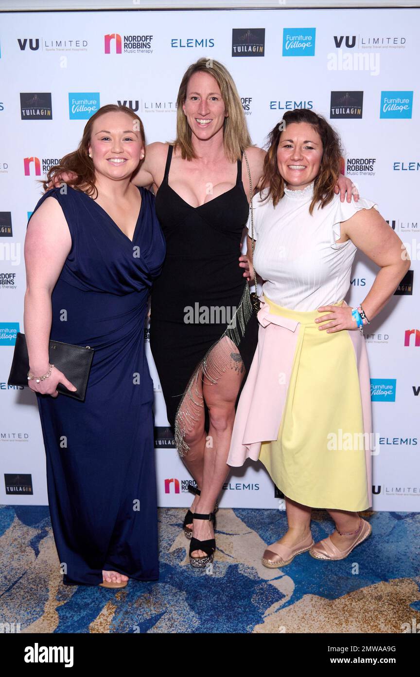 London, UK . 1 February, 2023 . Laura Keats, Kat Merchant and Tracy ...