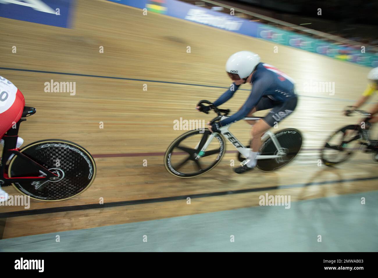 World Champion Jennifer Valente of the United States during the women's ...