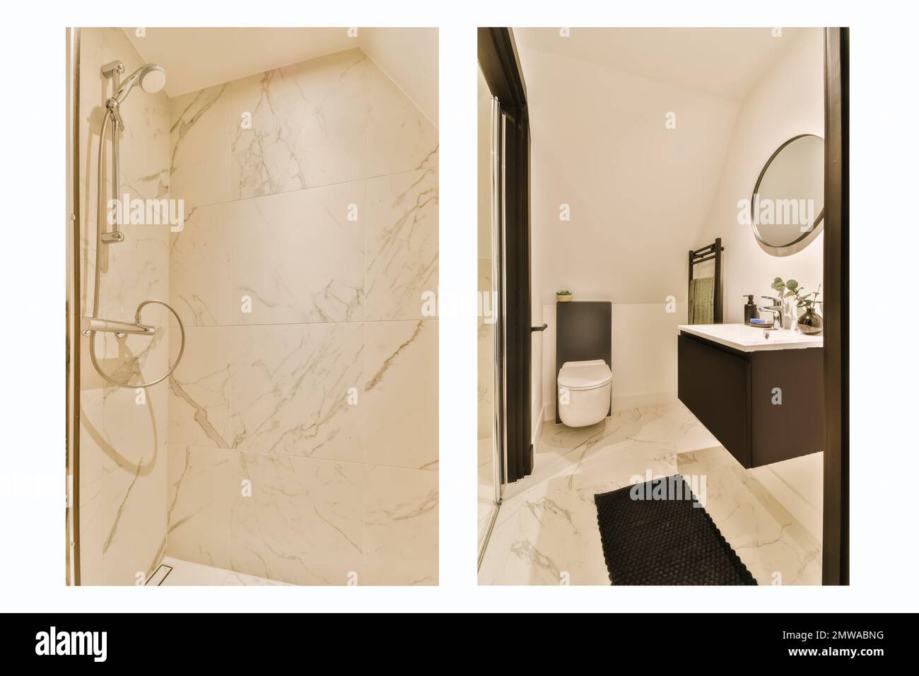 Bathroom stall interior Cut Out Stock Images & Pictures - Alamy