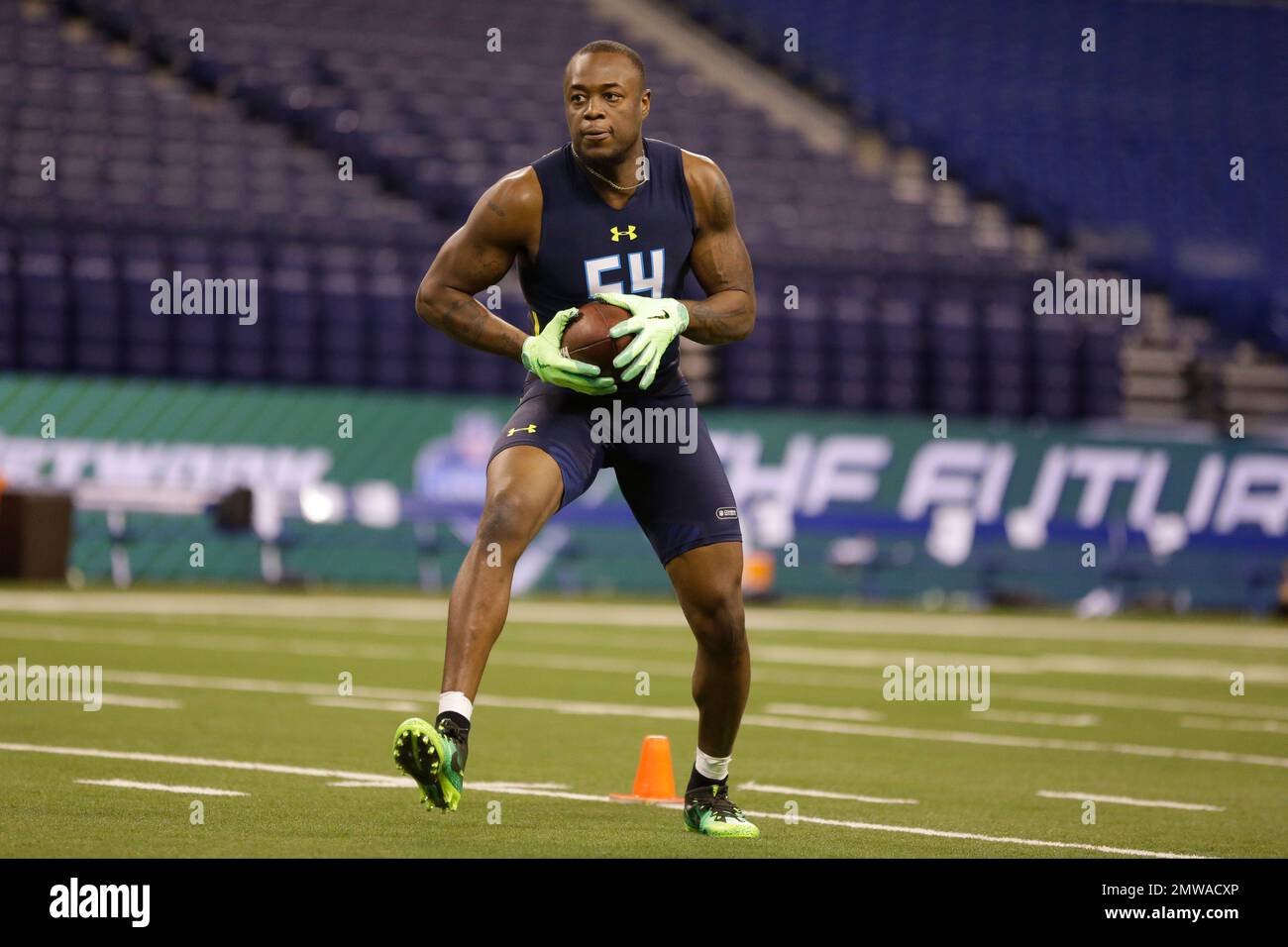 Florida State defensive back Marquez White runs a drill at the NFL ...