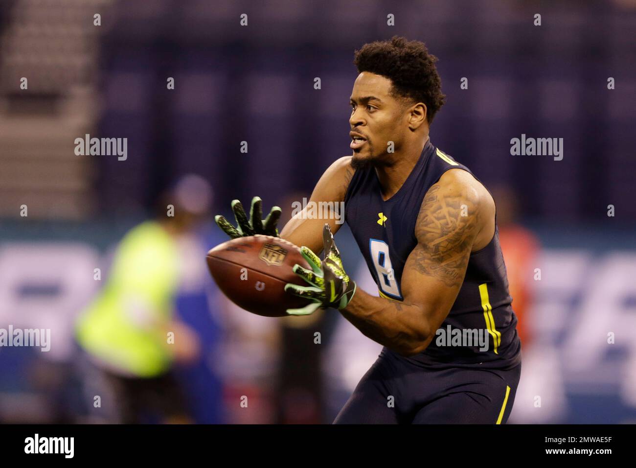 Ohio State defensive back Gareon Conley runs a drill at the NFL ...