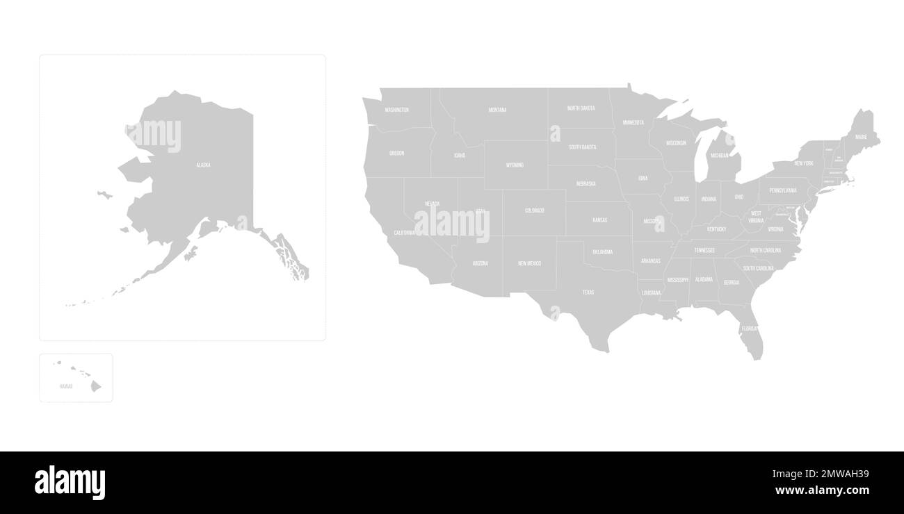 America political map hi-res stock photography and images - Alamy