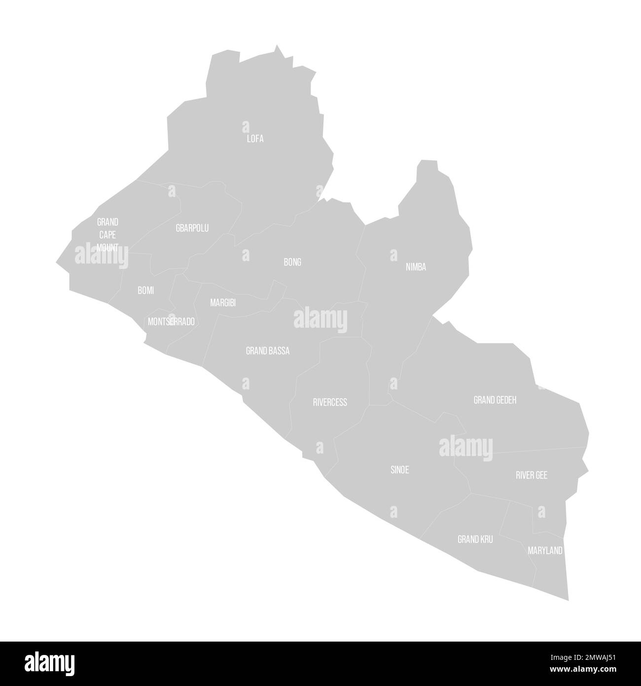 Map of monrovia hi-res stock photography and images - Alamy