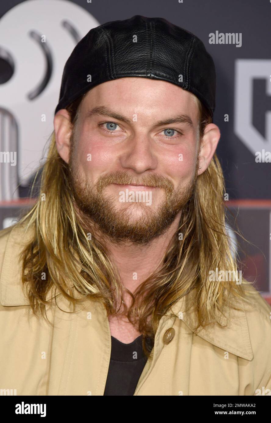 Jake Weary arrives at the iHeartRadio Music Awards at the Forum on ...
