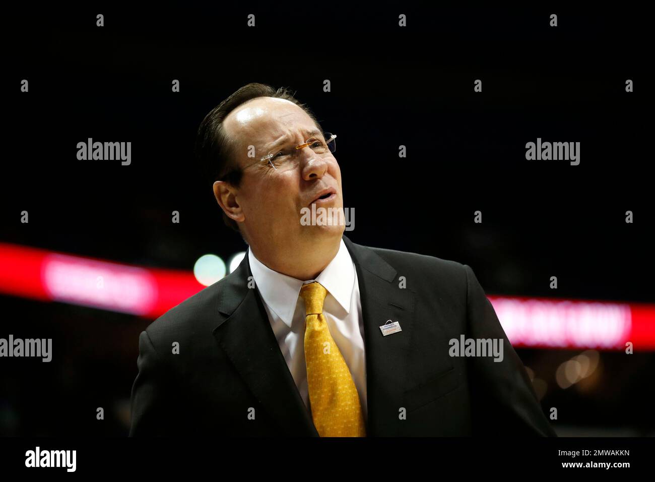 Wichita State head coach Gregg Marshall is seen on the sidelines during ...