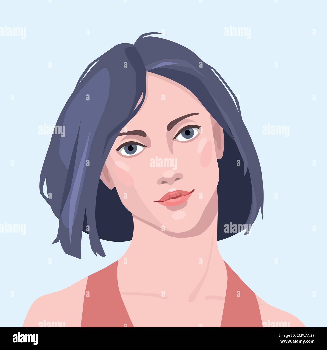 Illustration drawing fashion girl hi-res stock photography and images ...