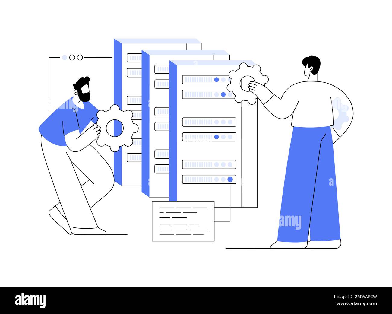 Big data developer abstract concept vector illustration Stock Vector ...