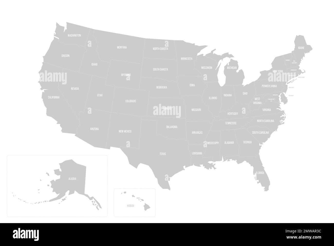 America political map hi-res stock photography and images - Alamy