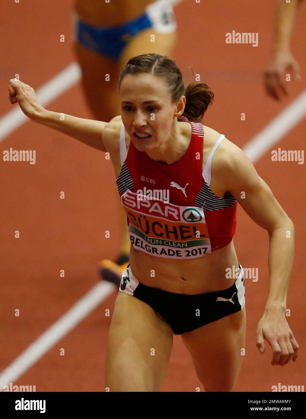 Switzerland's Selina Buechel crosses the finish line to win the women's ...