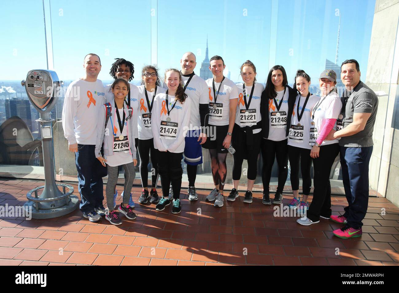 IMAGE DISTRIBUTED FOR BIOGEN - Biogen team members pose for a photo at ...