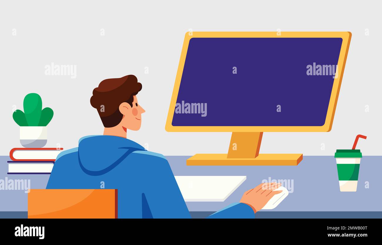 Empty space programmer Stock Vector Images - Alamy