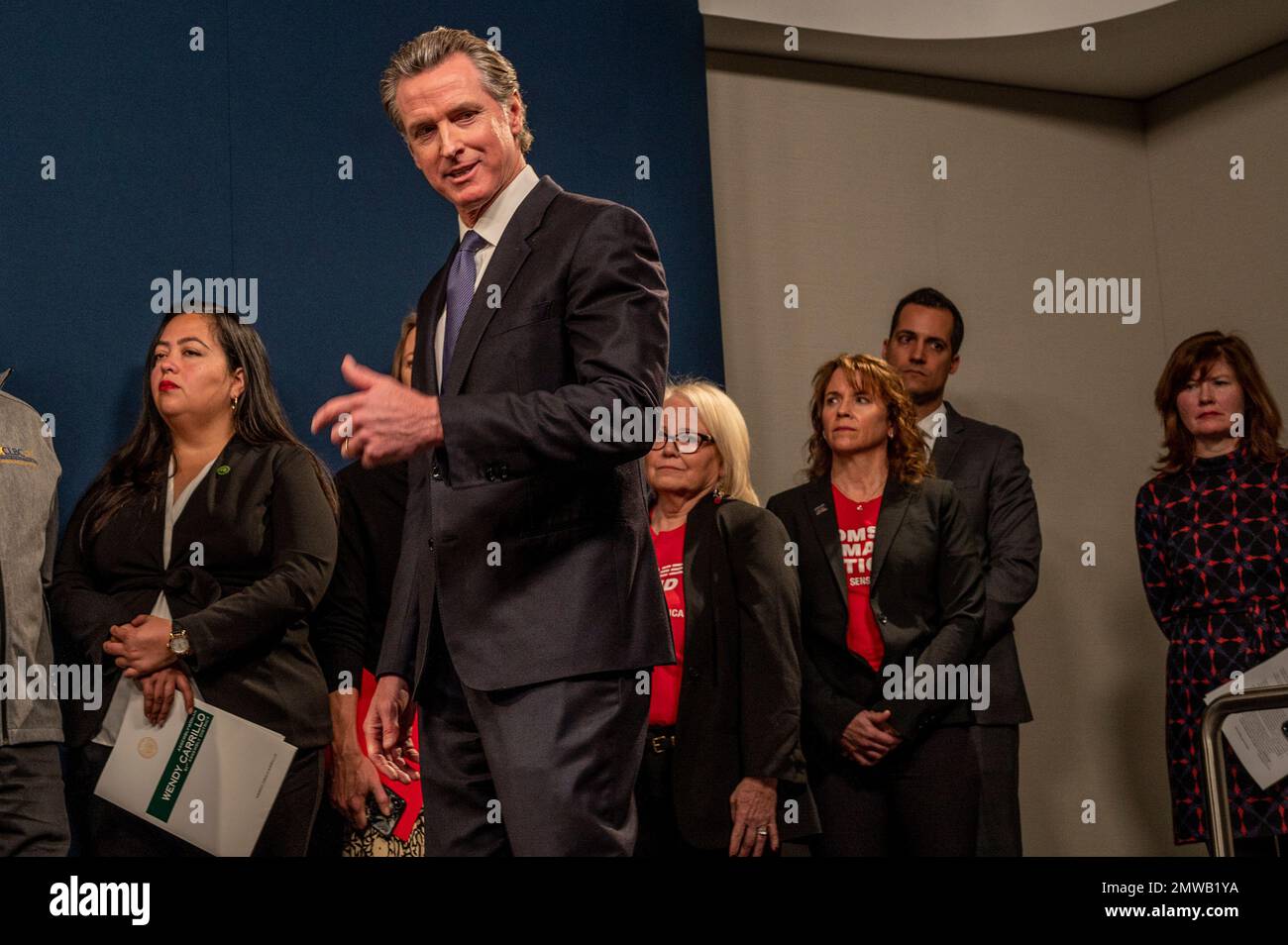 Sacramento, Calif, USA. 1st Feb, 2023. California State Governor Gavin ...