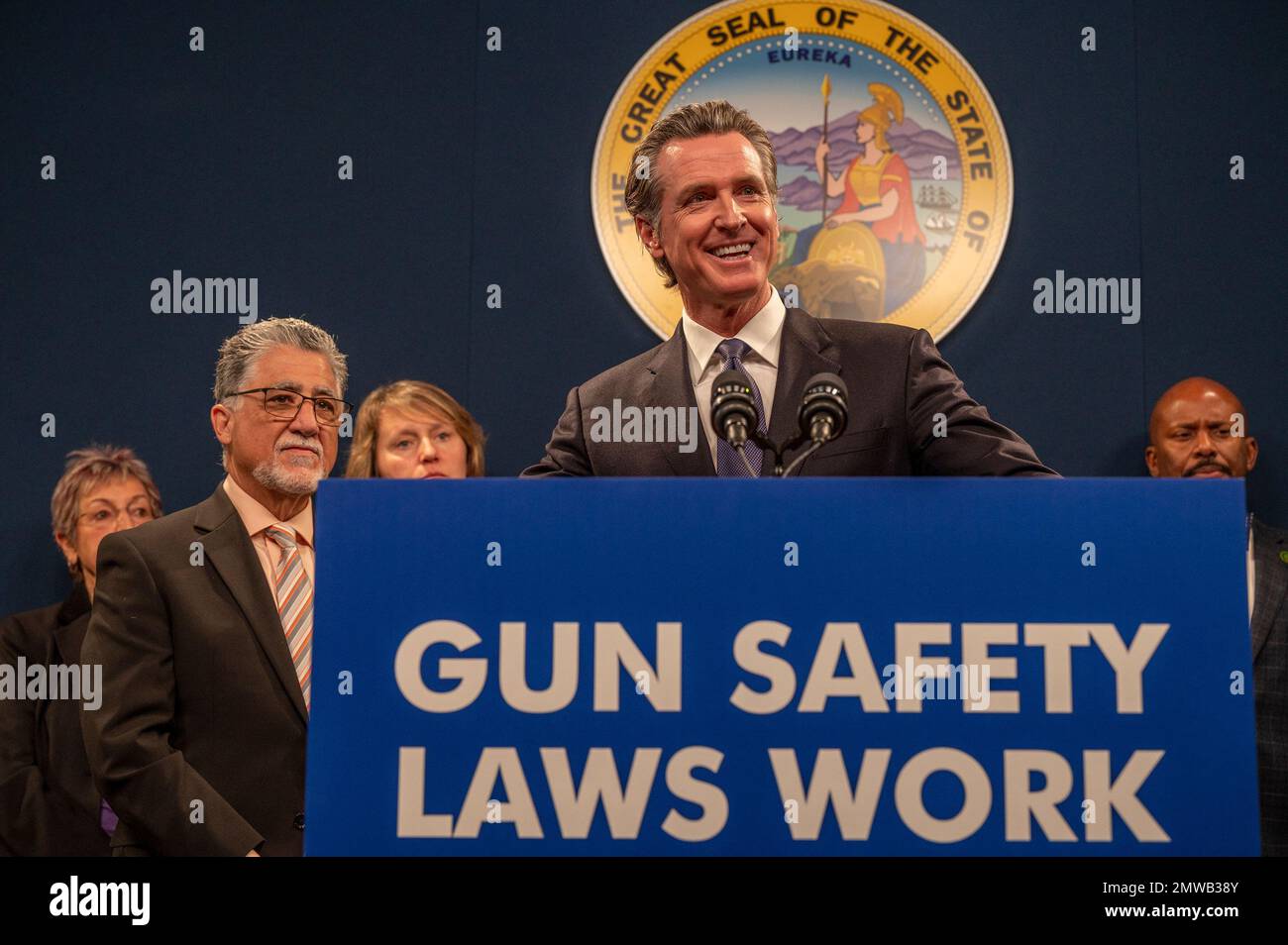 Sacramento, Calif, USA. 1st Feb, 2023. California State Governor Gavin ...