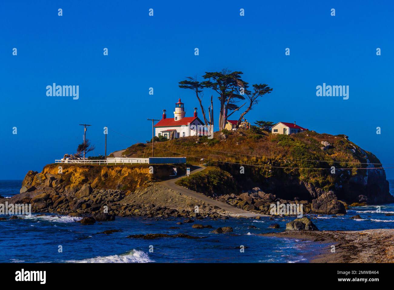 Battery Point Lighthouse Crescent City built 1856 Stock Photo - Alamy