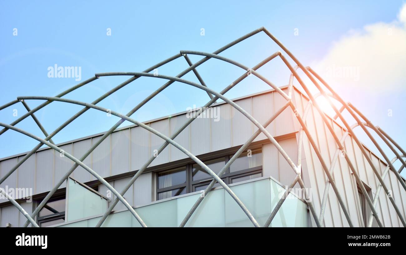 Modern and new apartment building. Multistoried modern, new and stylish ...