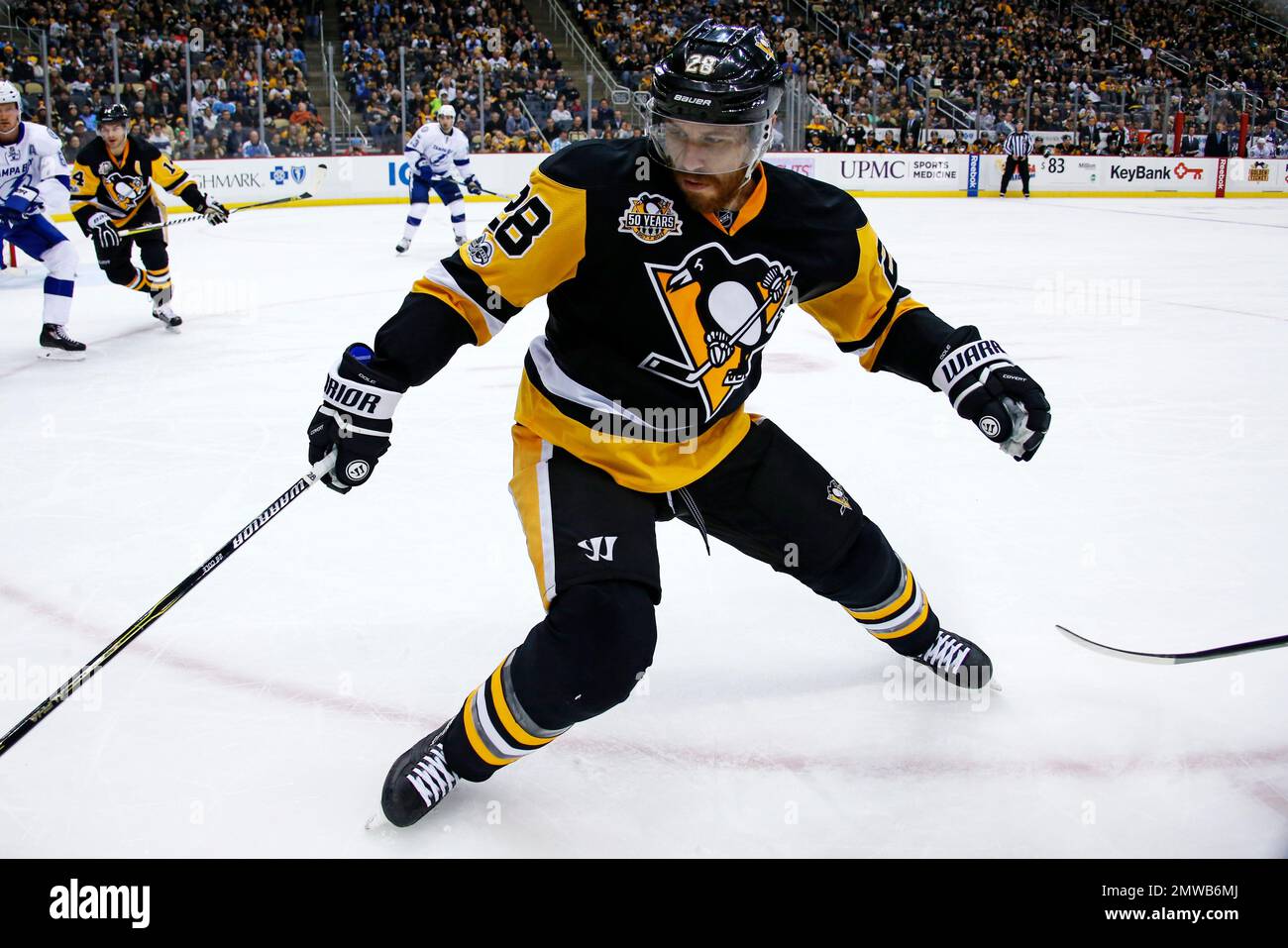 Pittsburgh Penguins' Ian Cole skates during the second period of an NHL ...