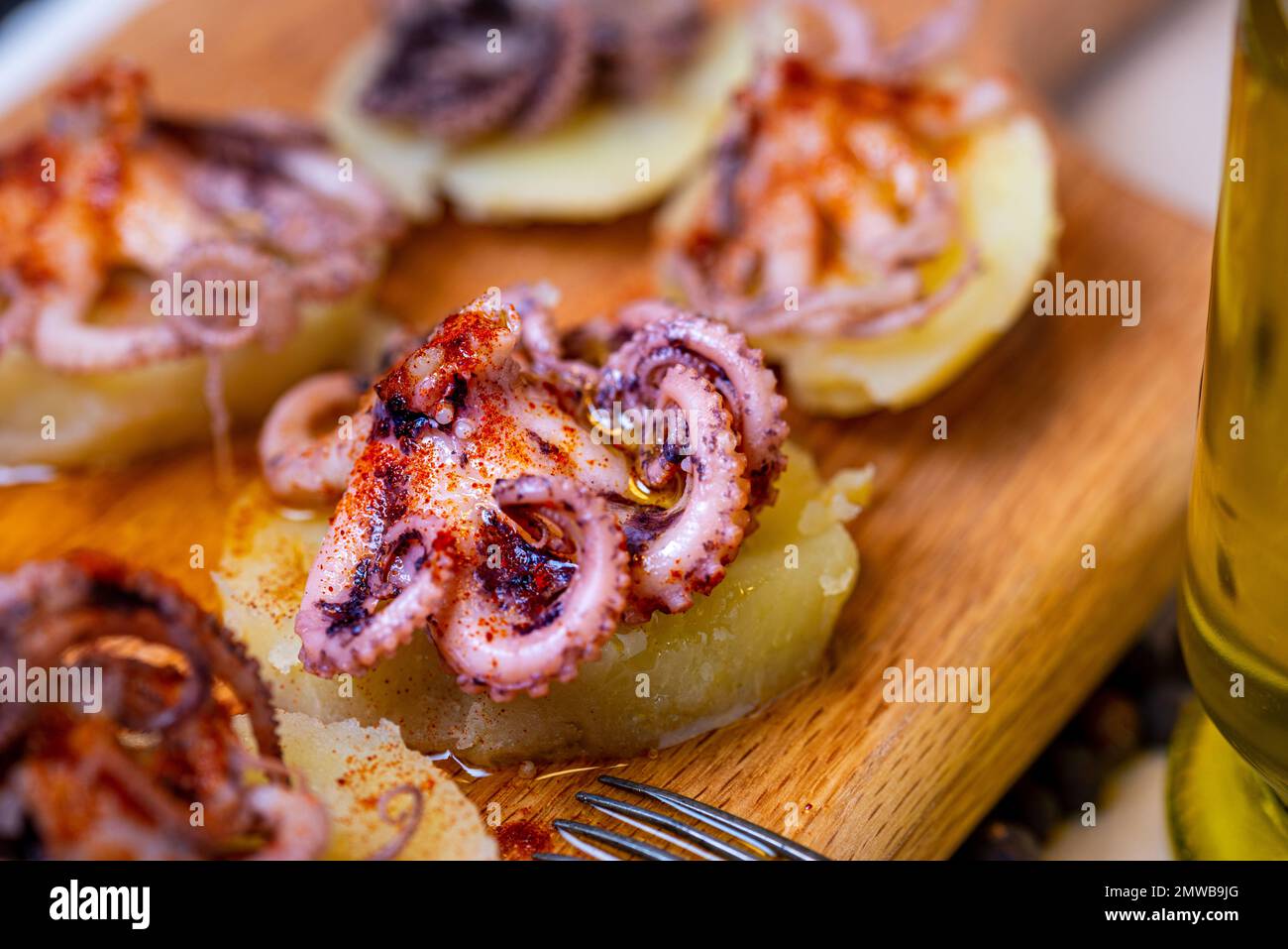 Pulpo a la Gallega (Galician-style octopus) is a typical dish from ...