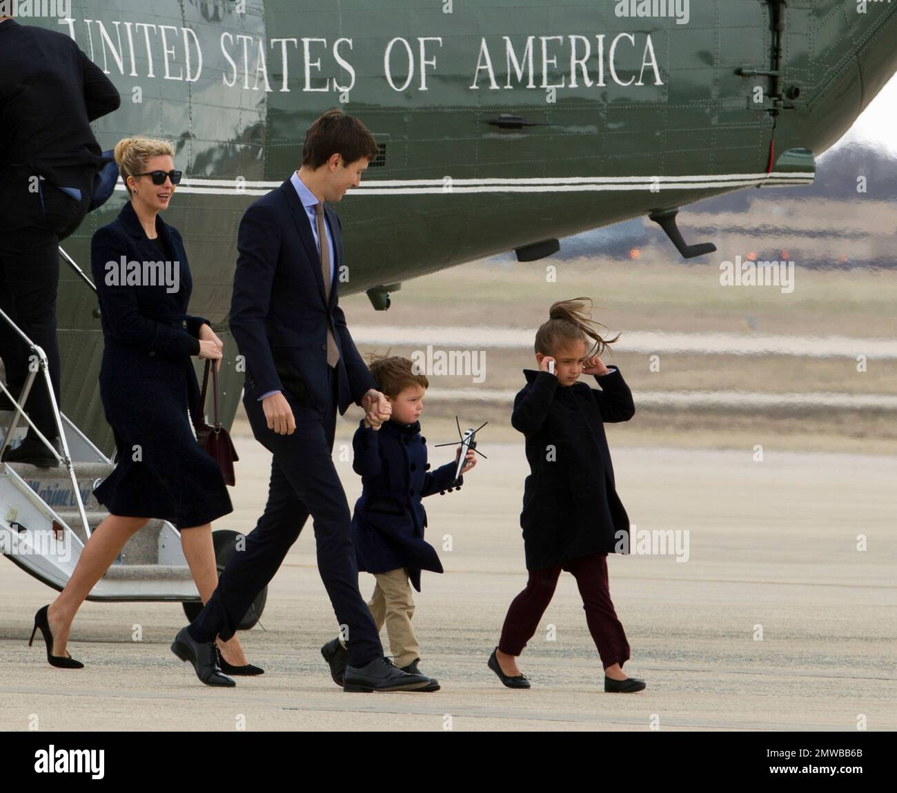 President Donald Trump family, daughter Ivanka Trump her husband ...