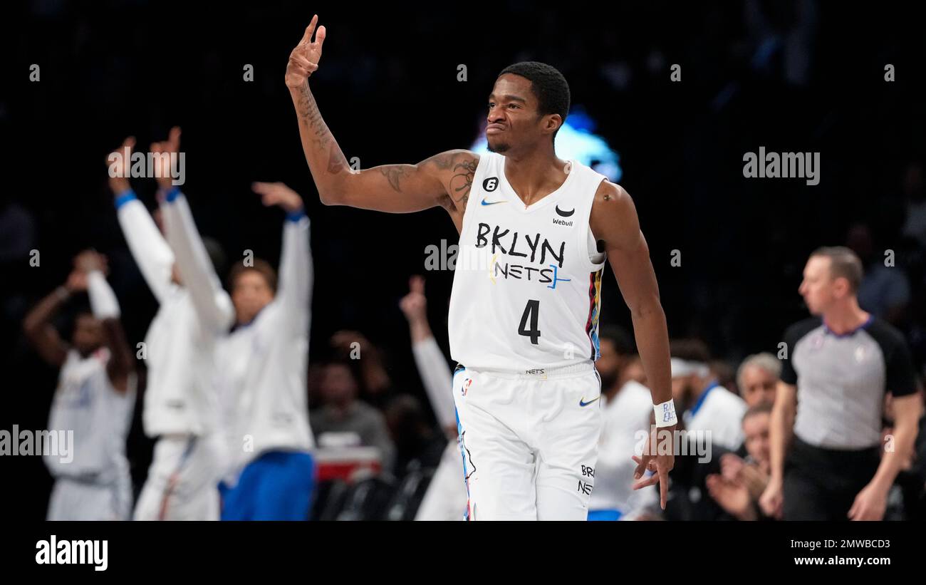 Brooklyn Nets guard Edmond Sumner during the first half of an NBA ...
