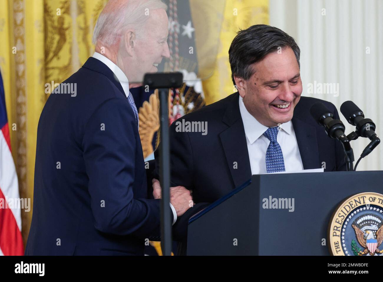 President Joe Biden introduces Ron Klain at an official transition ...