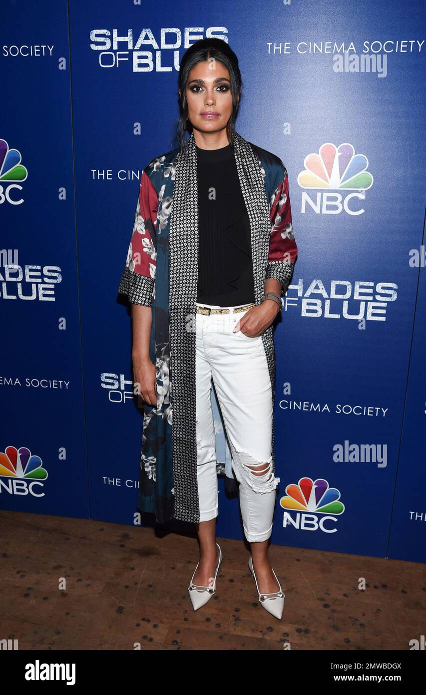 Designer Rachel Roy attends the "Shades of Blue" season two premiere ...