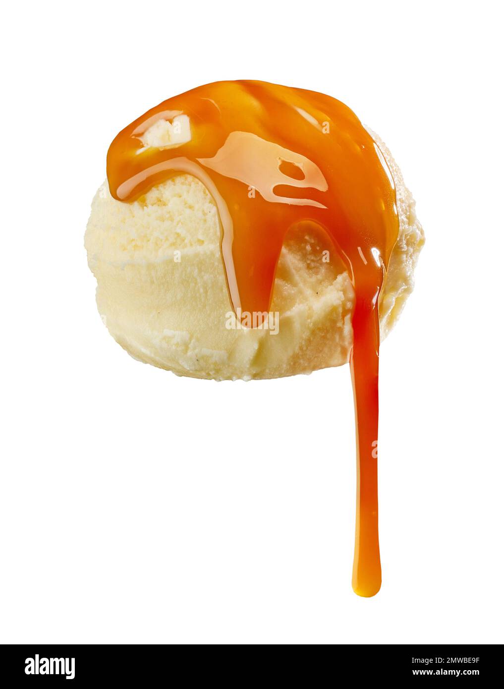 Melted vanilla flavor ice Cut Out Stock Images & Pictures - Alamy