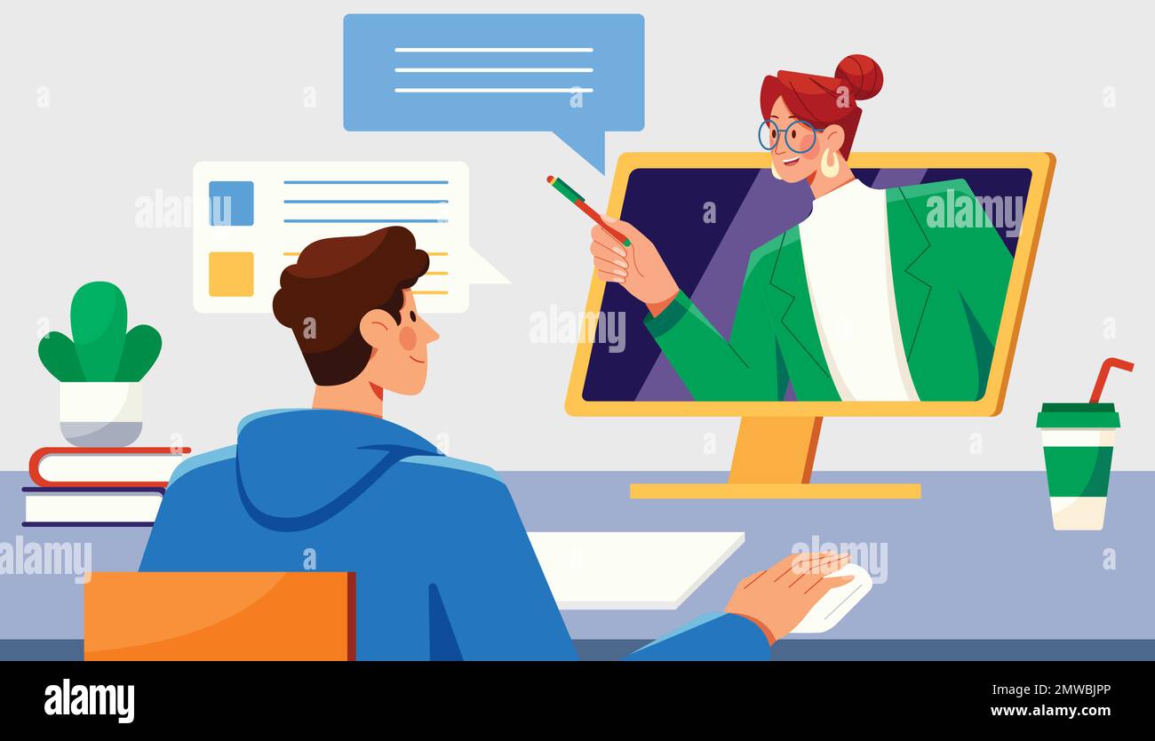 Online Education Course Stock Vector Image & Art - Alamy