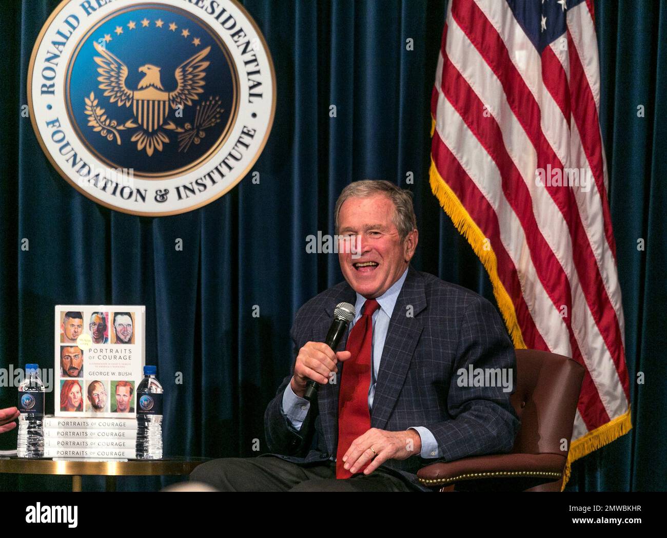 Former U.S. President George W. Bush discusses his new book "Portraits ...