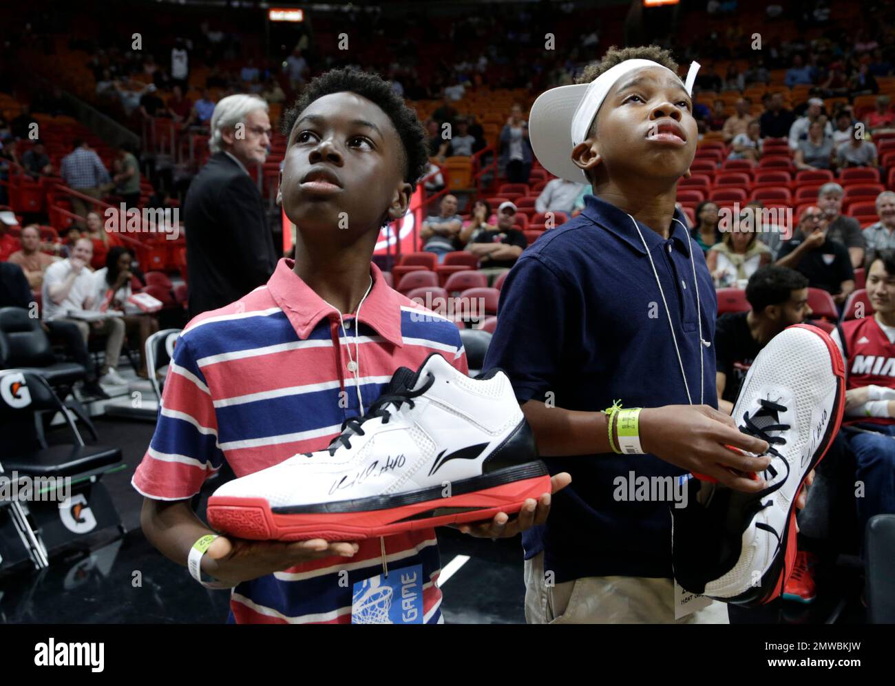 Alex Hibbert, left, and Jaden Piner, right, actors from the Academy ...