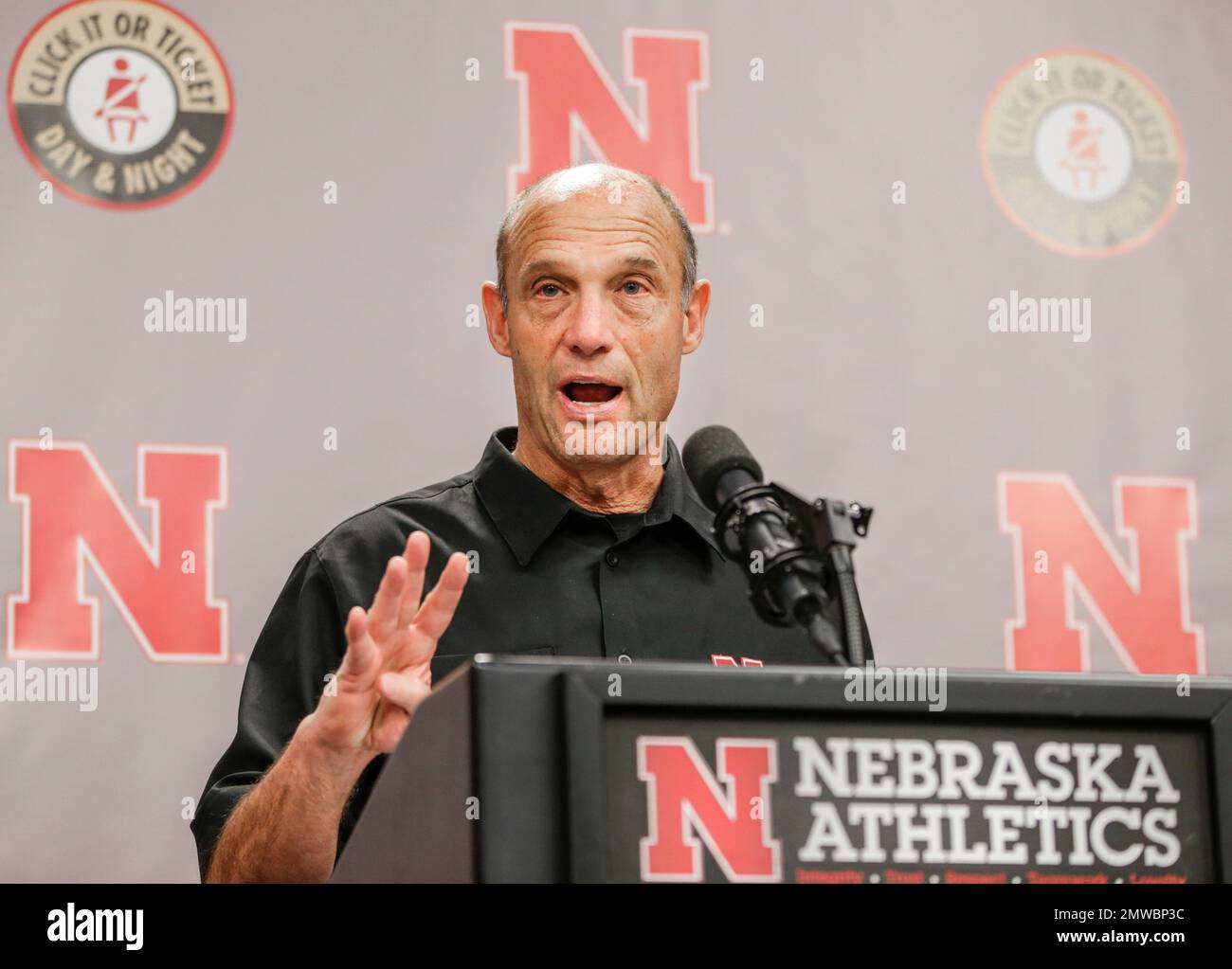 Nebraska head coach Mike Riley describes plans for spring practice ...