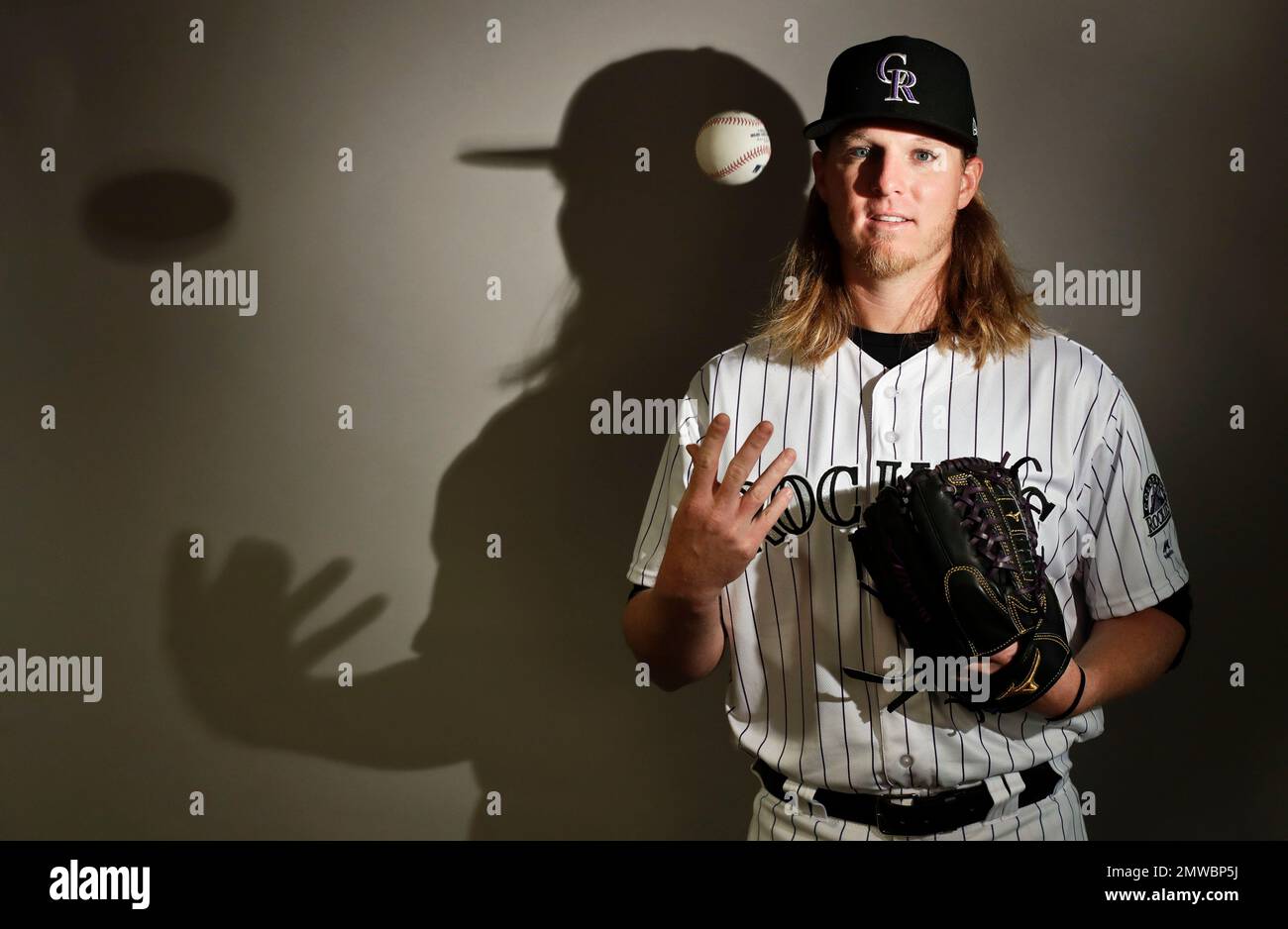 This is a 2017 photo of pitcher Jon Gray of the Colorado Rockies ...
