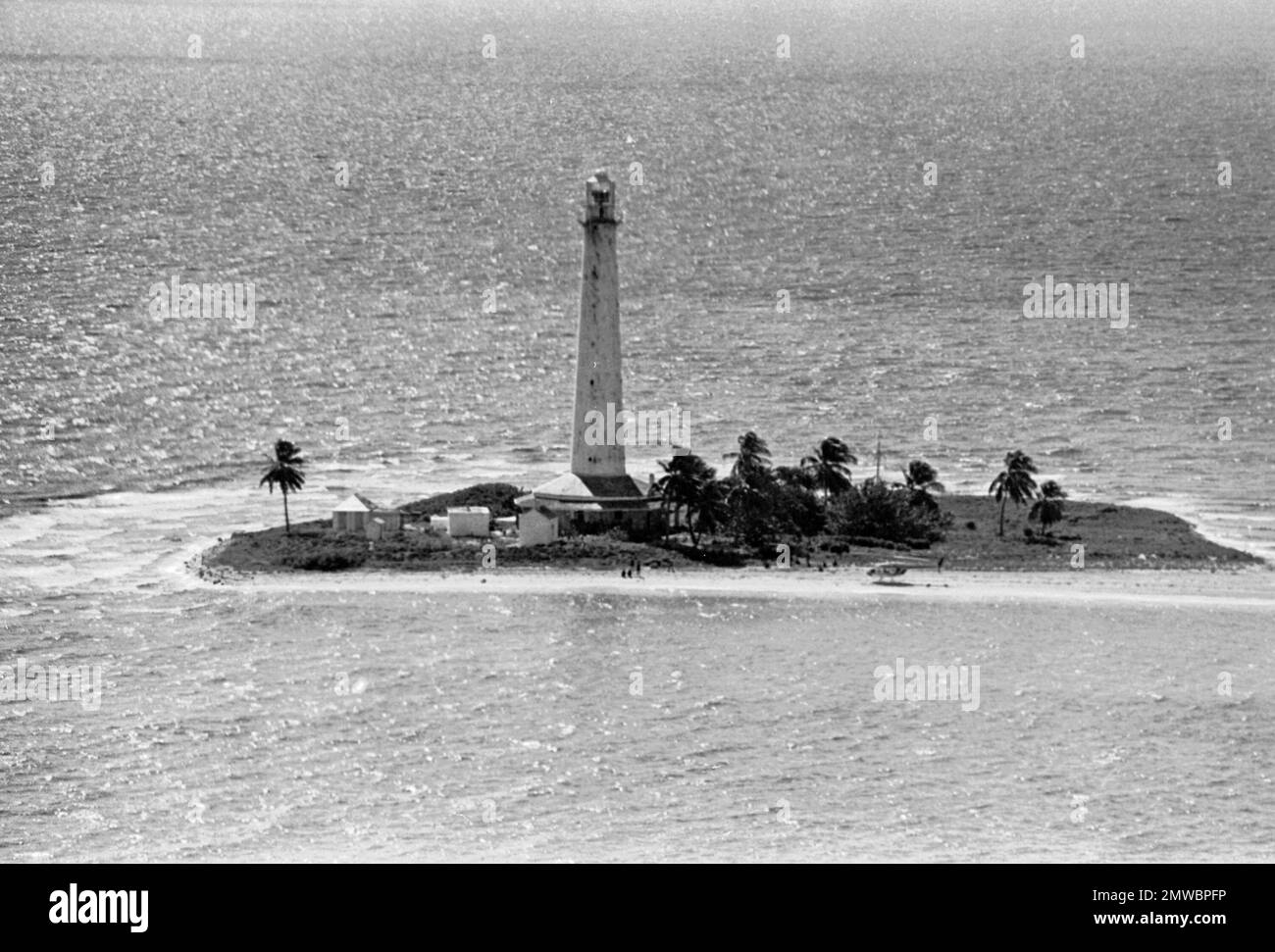 This is the Bahamian island of Cay Lobos, where a group of Haitians had ...