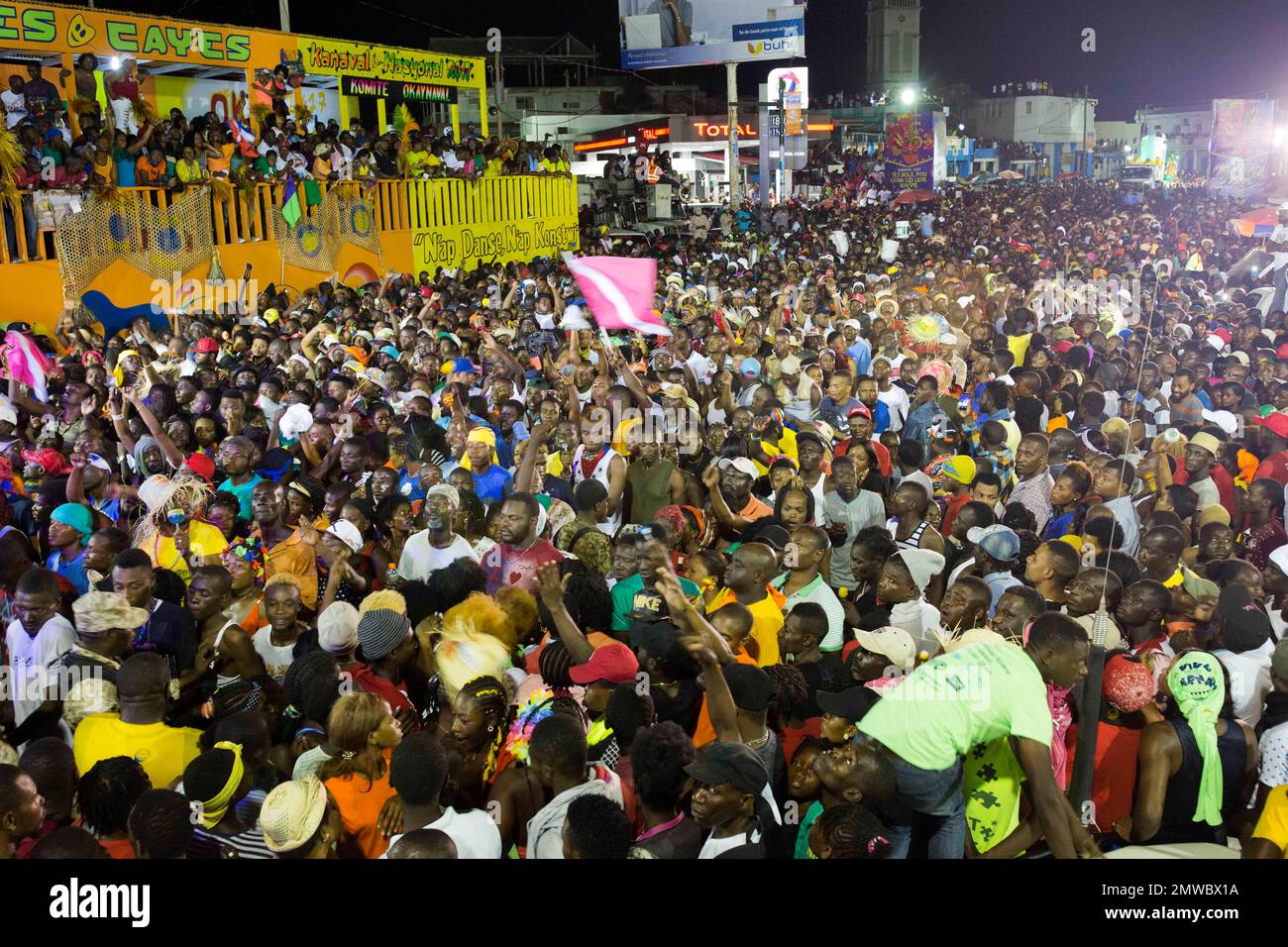 Performers dance during Carnival celebrations in Les Cayes, Haiti ...