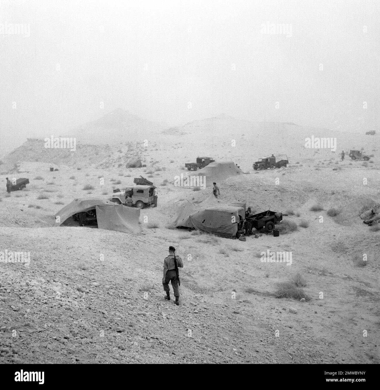 Forward elements of the British Force sent to Kuwait at the request of ...