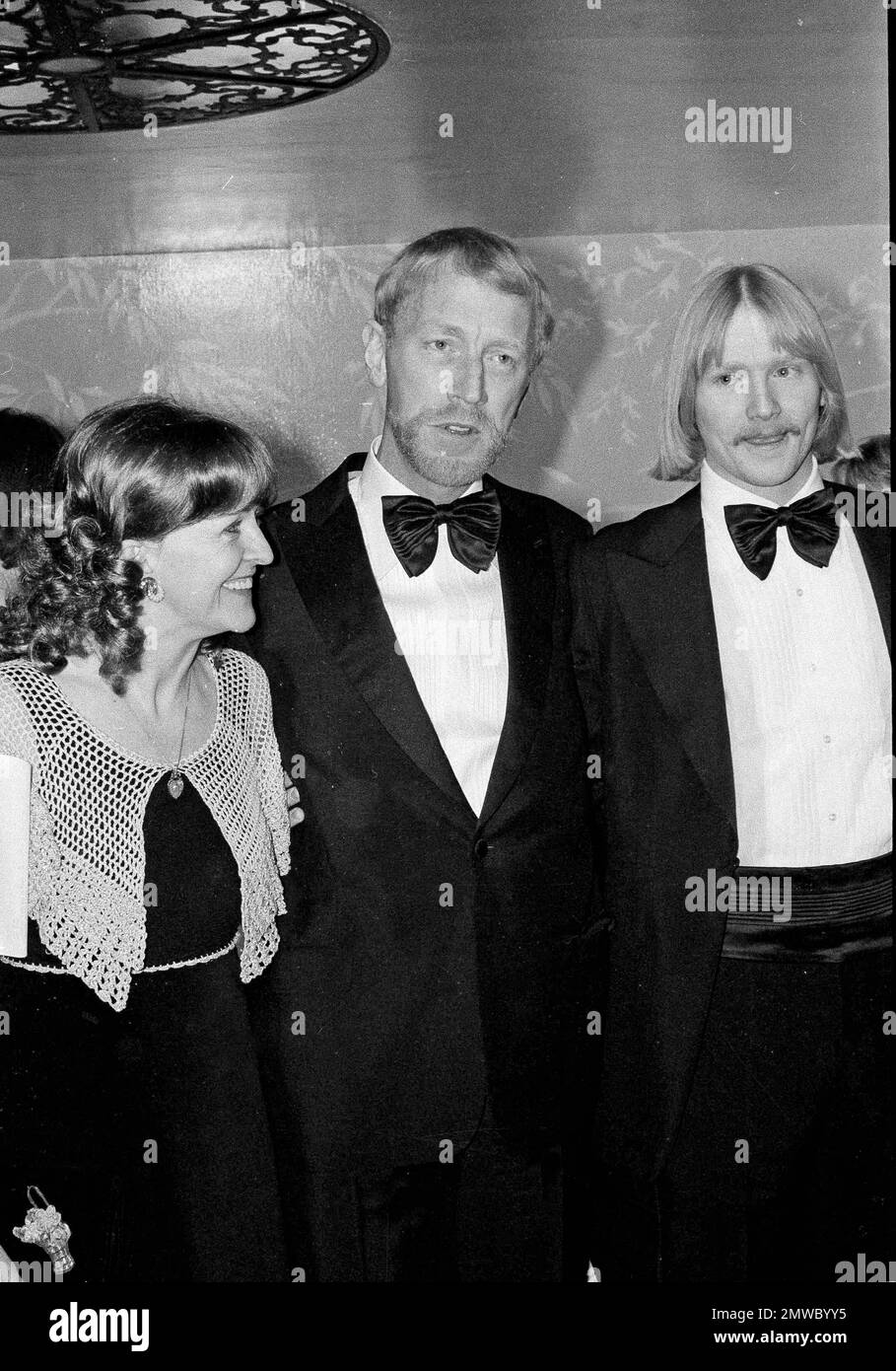 Actors Max von Sydow, center, with his wife Christina Olin are pictured ...