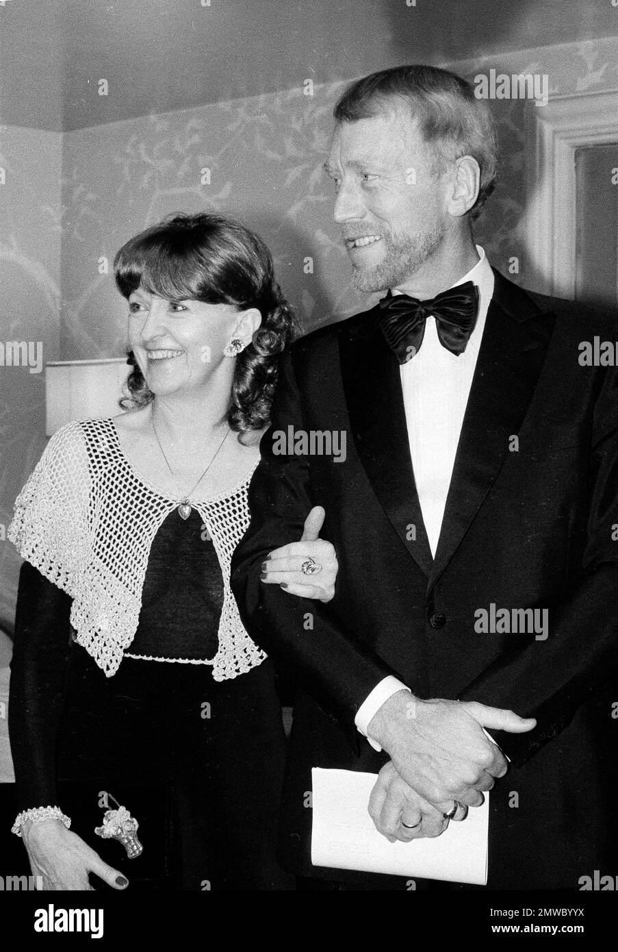 Actors Max von Sydow, center, with his wife Christina Olin are pictured ...