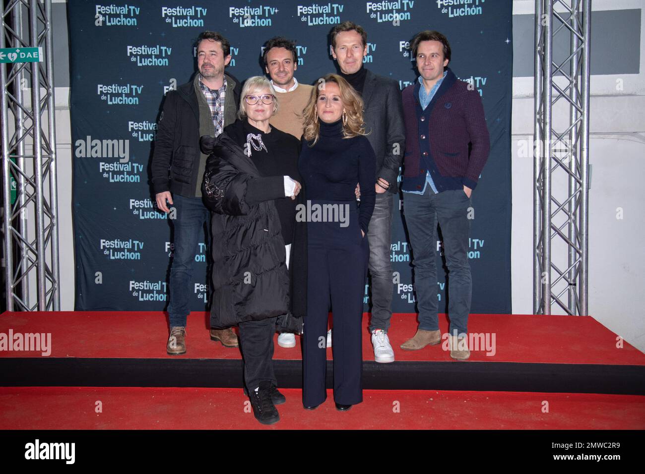 Luchon, France on February 01, 2023. Benjamin Ferel, Julien Degroote ...